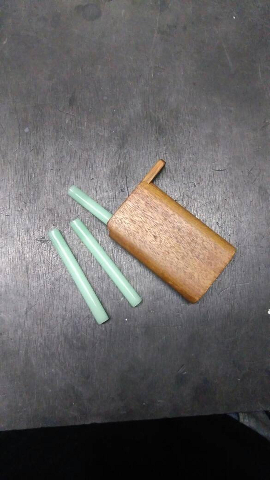 Mint Green Glass One Hitter for Your Hitter Box / Dugout Box Special ...