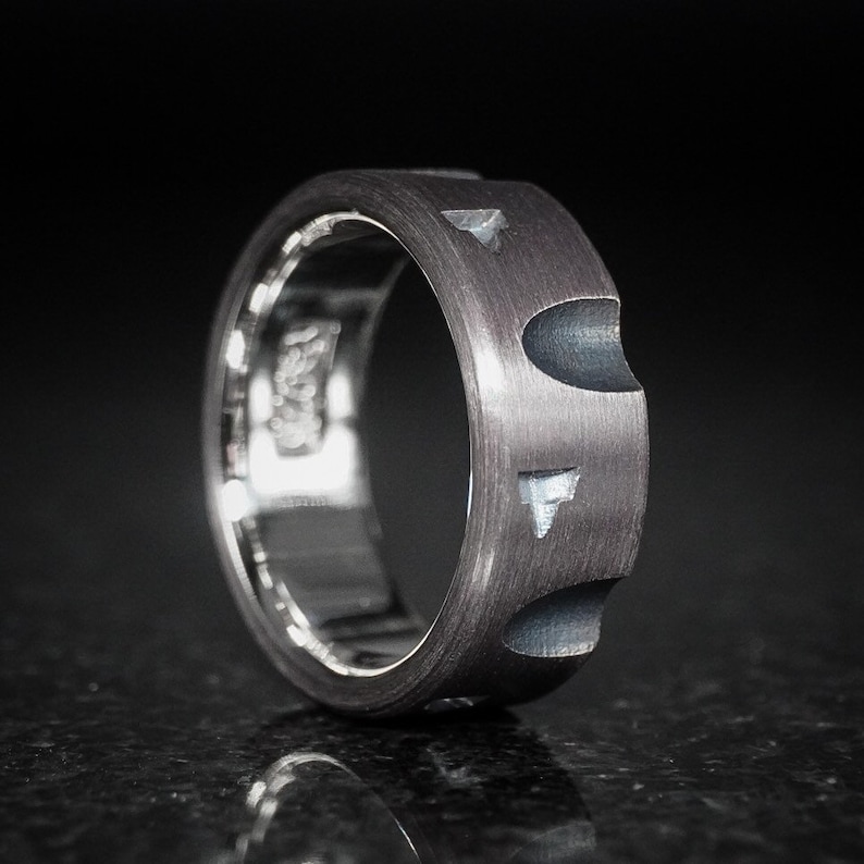 Outlaw Oxidized Sterling Silver Revolver Ring - Etsy