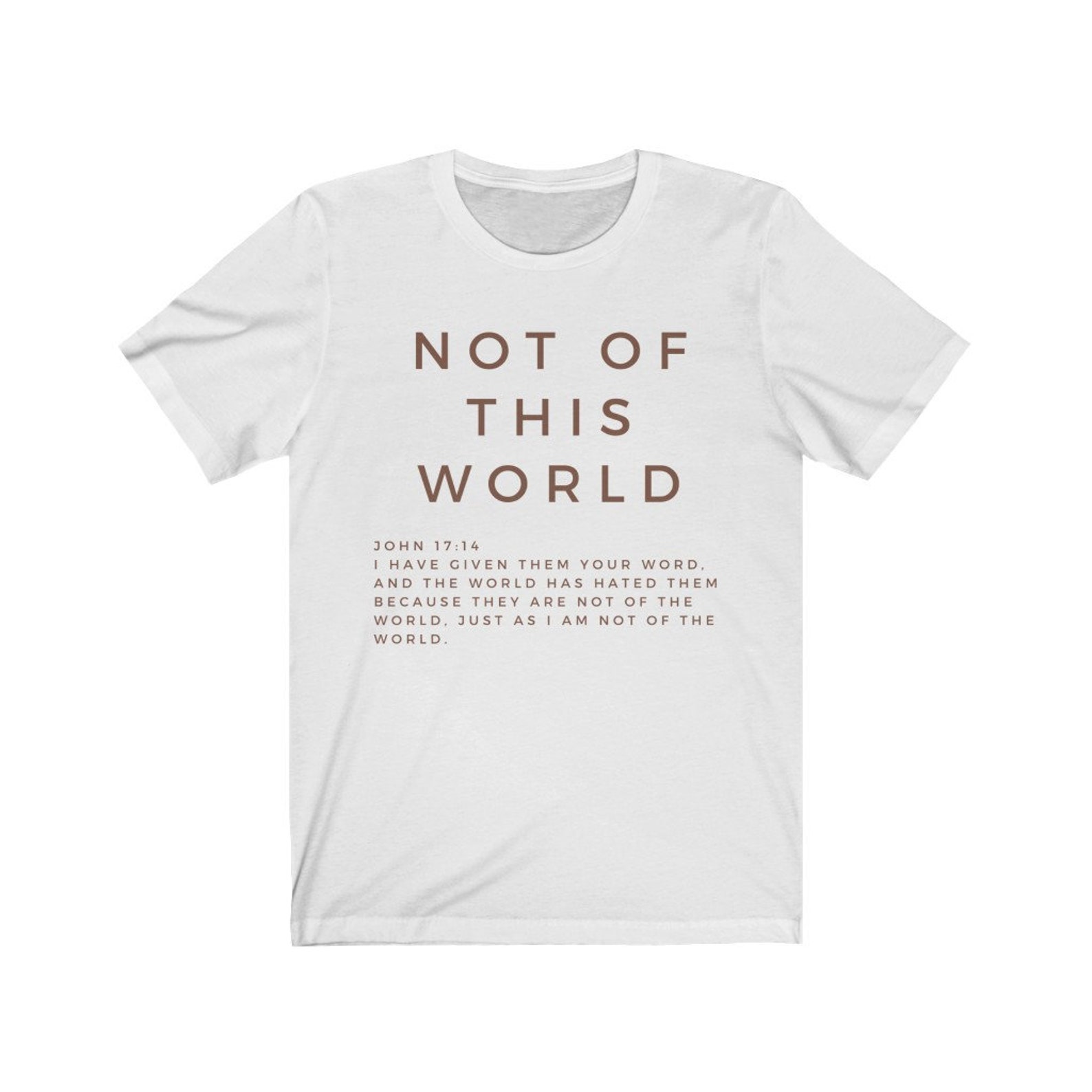 Not of This World T-shirt, Trendy Christian Shirt, Christian Shirt for ...