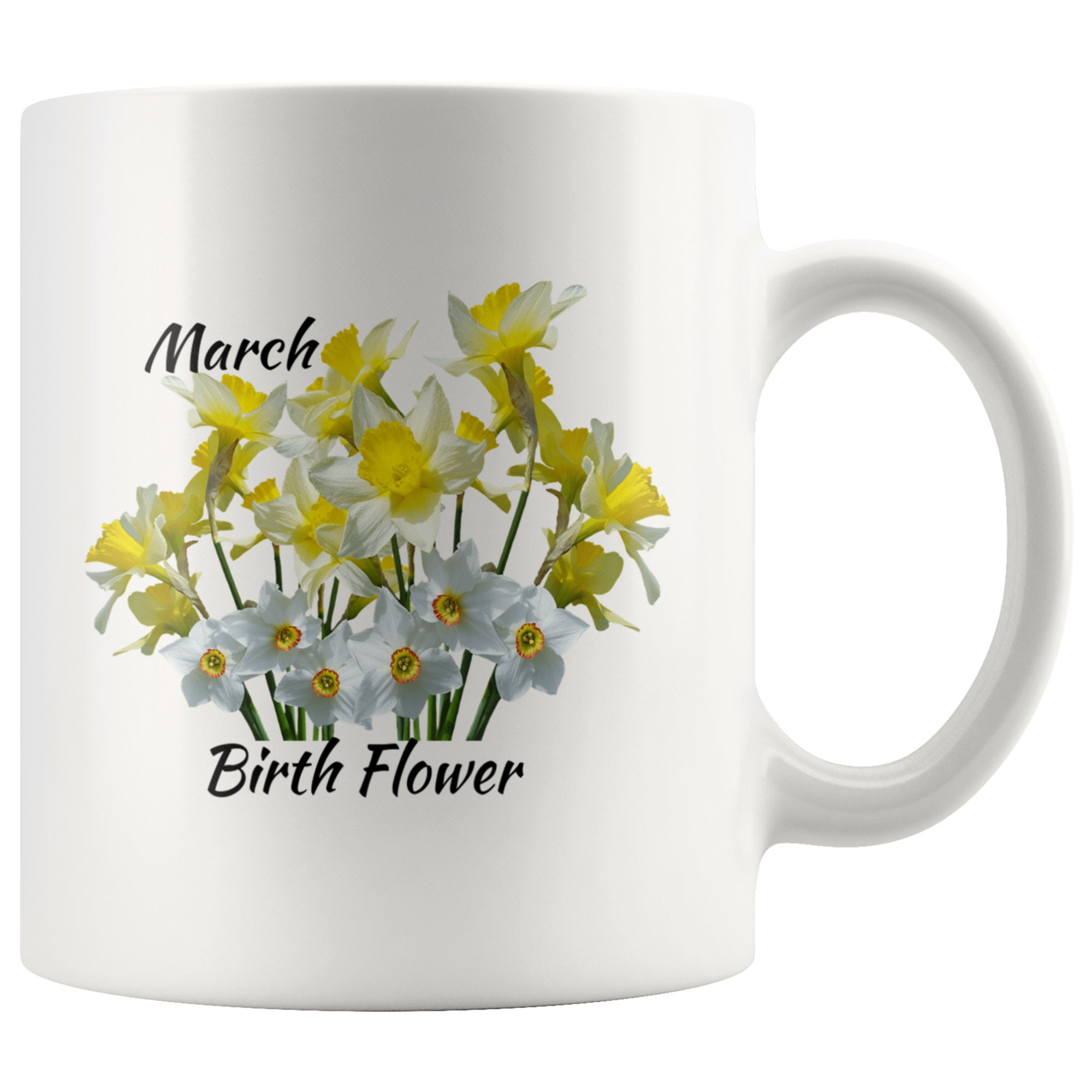 March Birth Flower Mug Daffodils Best Friend Mom - Etsy Norway