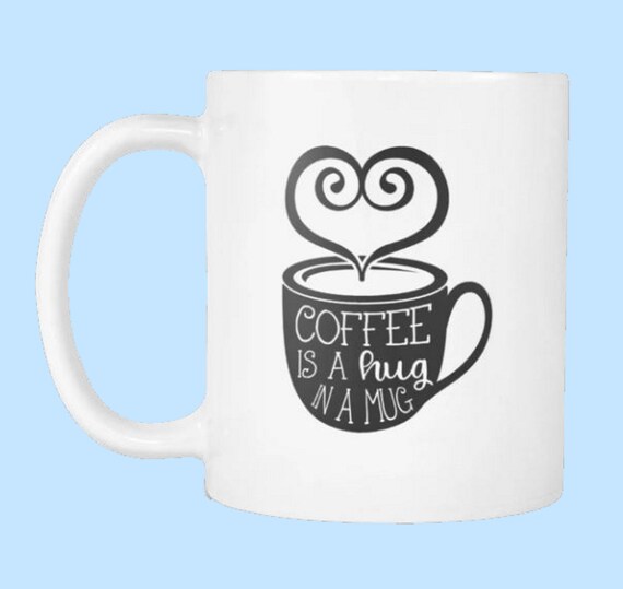Drink & Barware Drinkware Hug in a mug funny coffee mug white ceramic ...