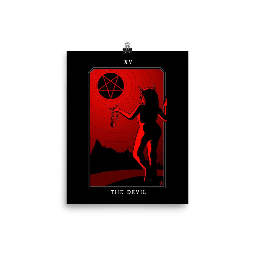 The Devil Tarot Poster - Etsy