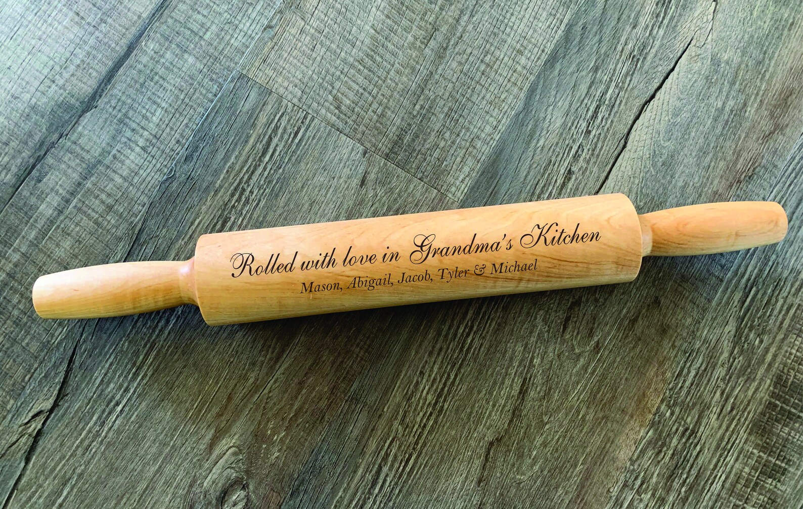 Grandma's Kitchen Rolling Pin Rolled With Love in - Etsy