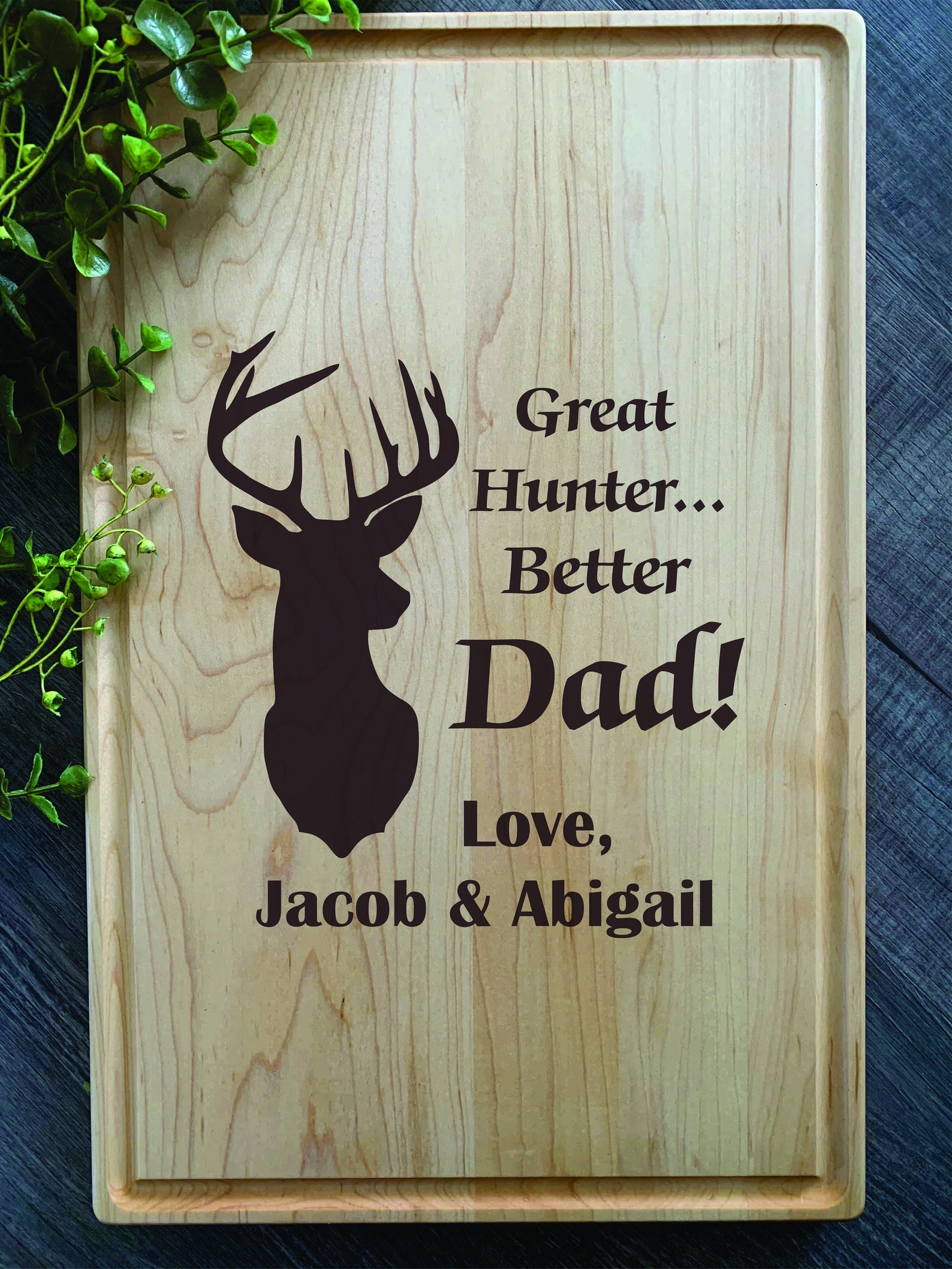 Personalized Hunting Cutting Board Great Hunter Better Dad | Etsy