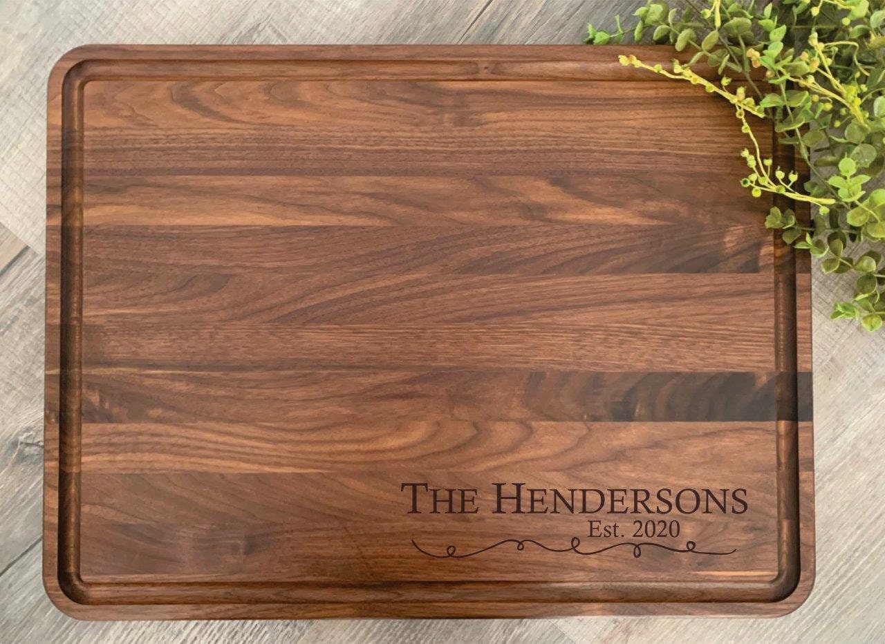 Custom Cutting Board Large Cutting Board Family Gift | Etsy