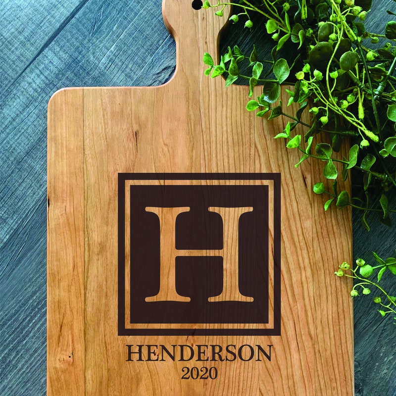Monogram Cutting Board - Etsy