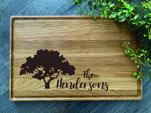 Personalized Cutting Board Tree Design Custom Anniversary - Etsy