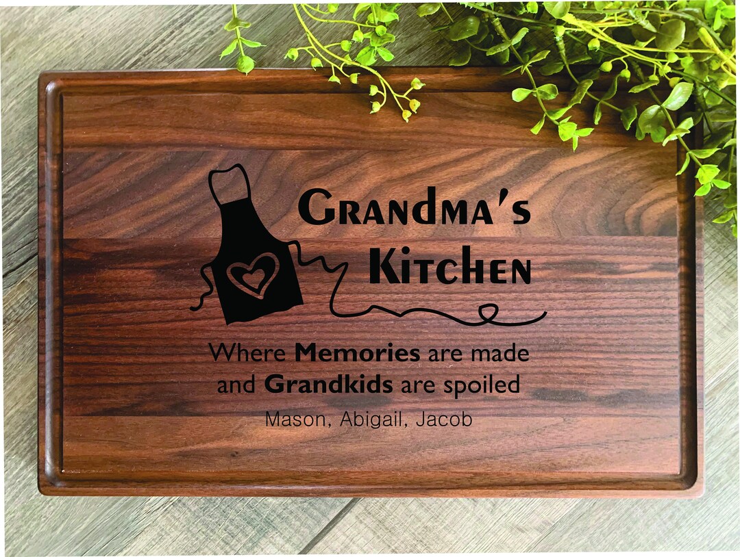 Grandma's Kitchen Cutting Board, Mother's Day Gift, Gift for Grandma ...