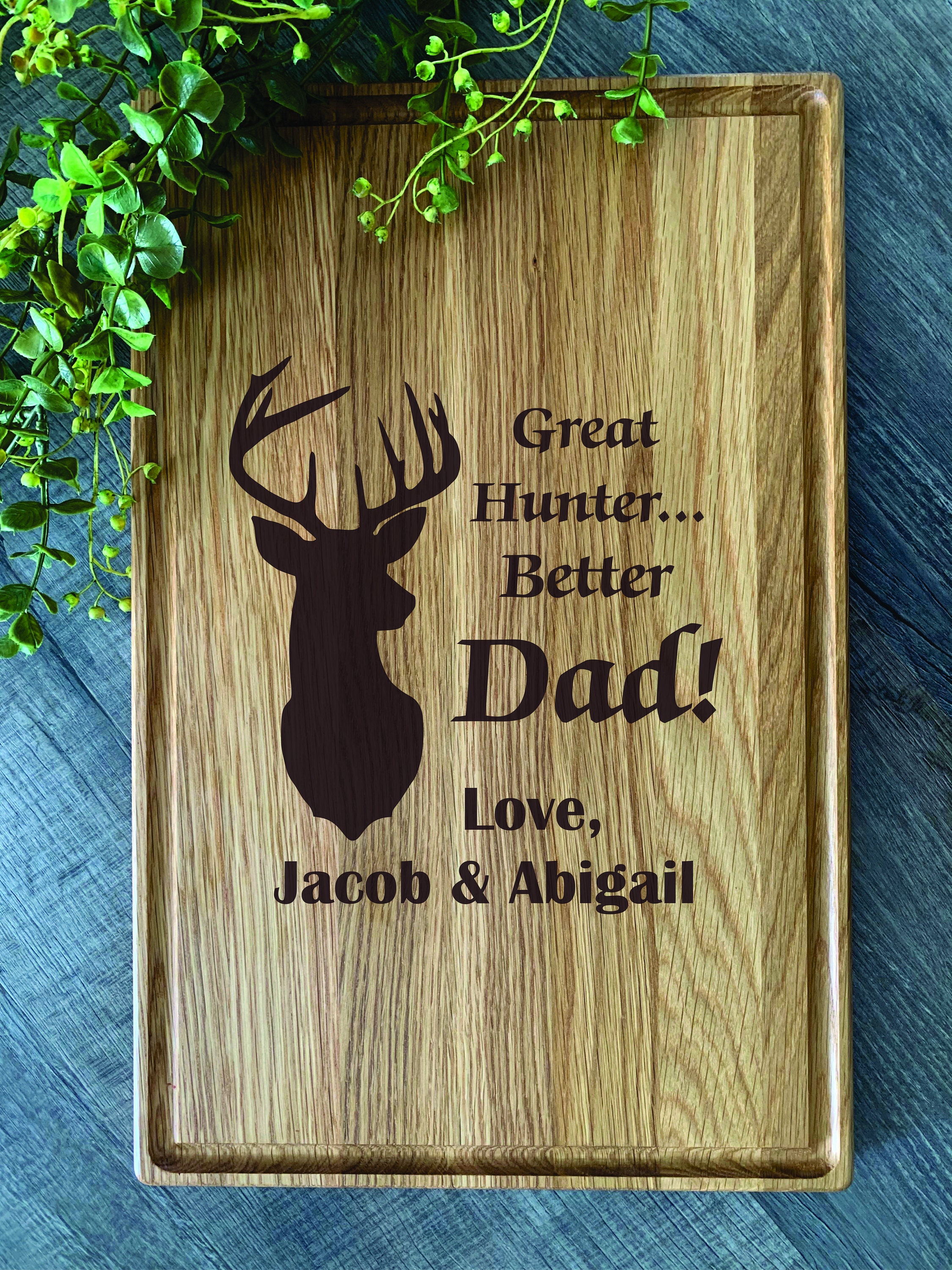 Personalized Hunting Cutting Board Great Hunter Better Dad | Etsy