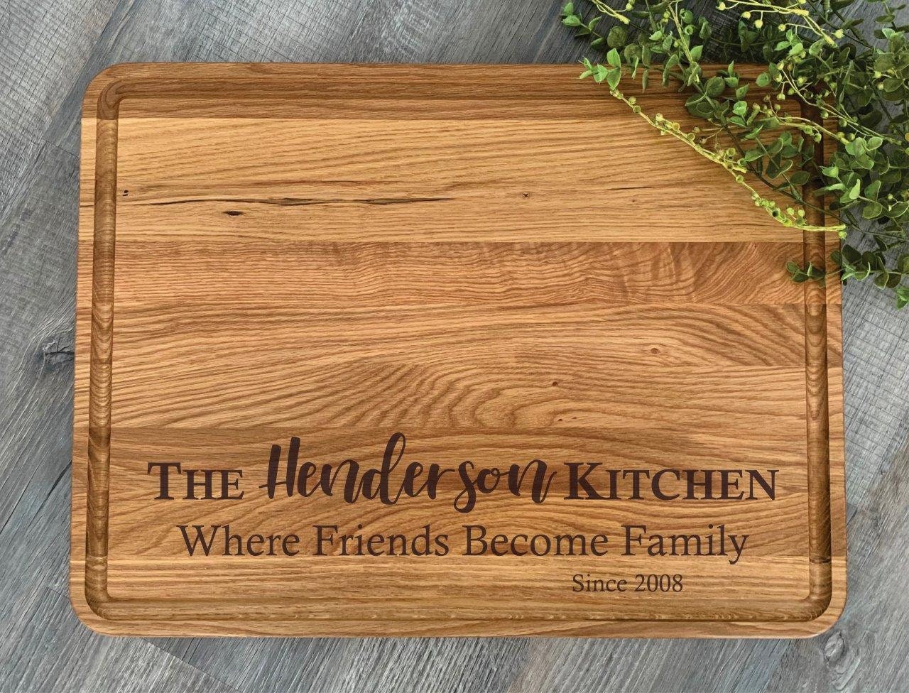 Custom Cutting Board Large Cutting Board Family Gift | Etsy