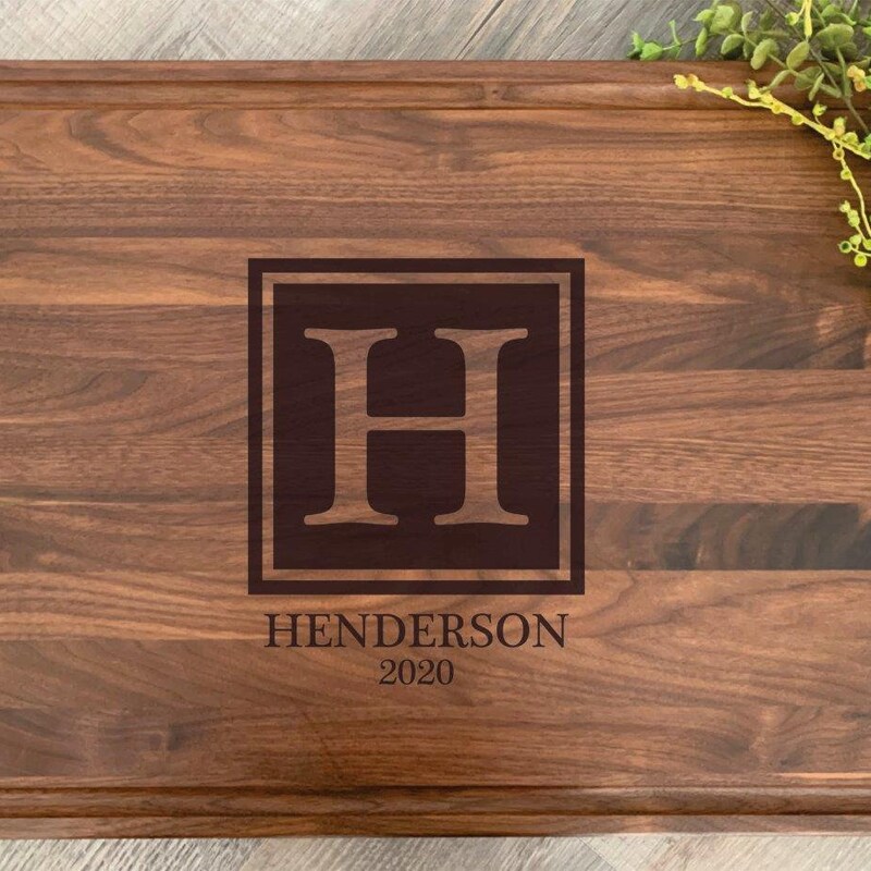 Monogram Cutting Board - Etsy