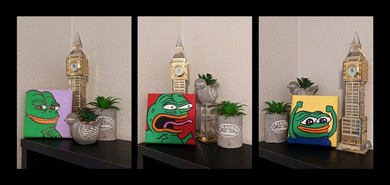 Painting on Canvas Pepe Cozy Cuddle - Etsy