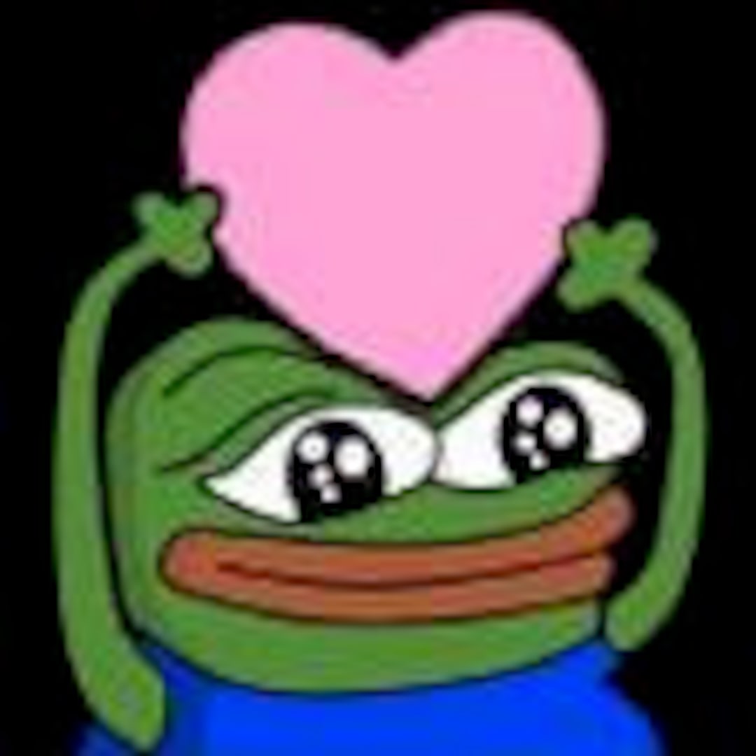 Canvas Painting Pepe Hypers Heart - Etsy