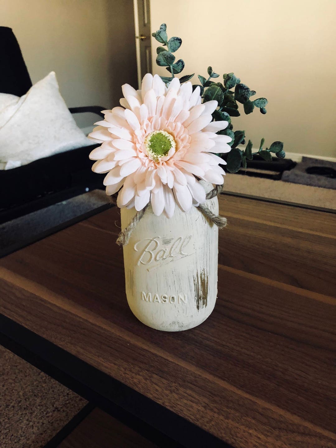 Rustic Farmhouse Distressed Mason Jar - Etsy