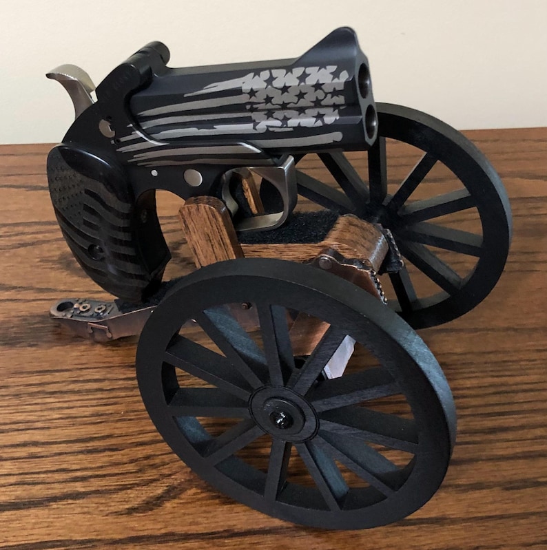 Bond Arms Hand Cannon Display Stand With 4.5” Diameter Wood Wheels ...