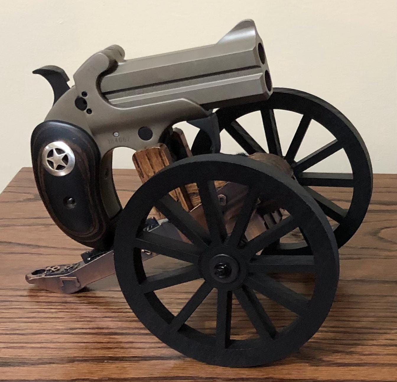 Bond Arms Hand Cannon Display Stand With 4.5” Diameter Wood Wheels ...