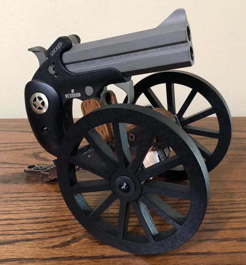 Bond Arms Hand Cannon Display Stand With 4.5” Diameter Wood Wheels ...