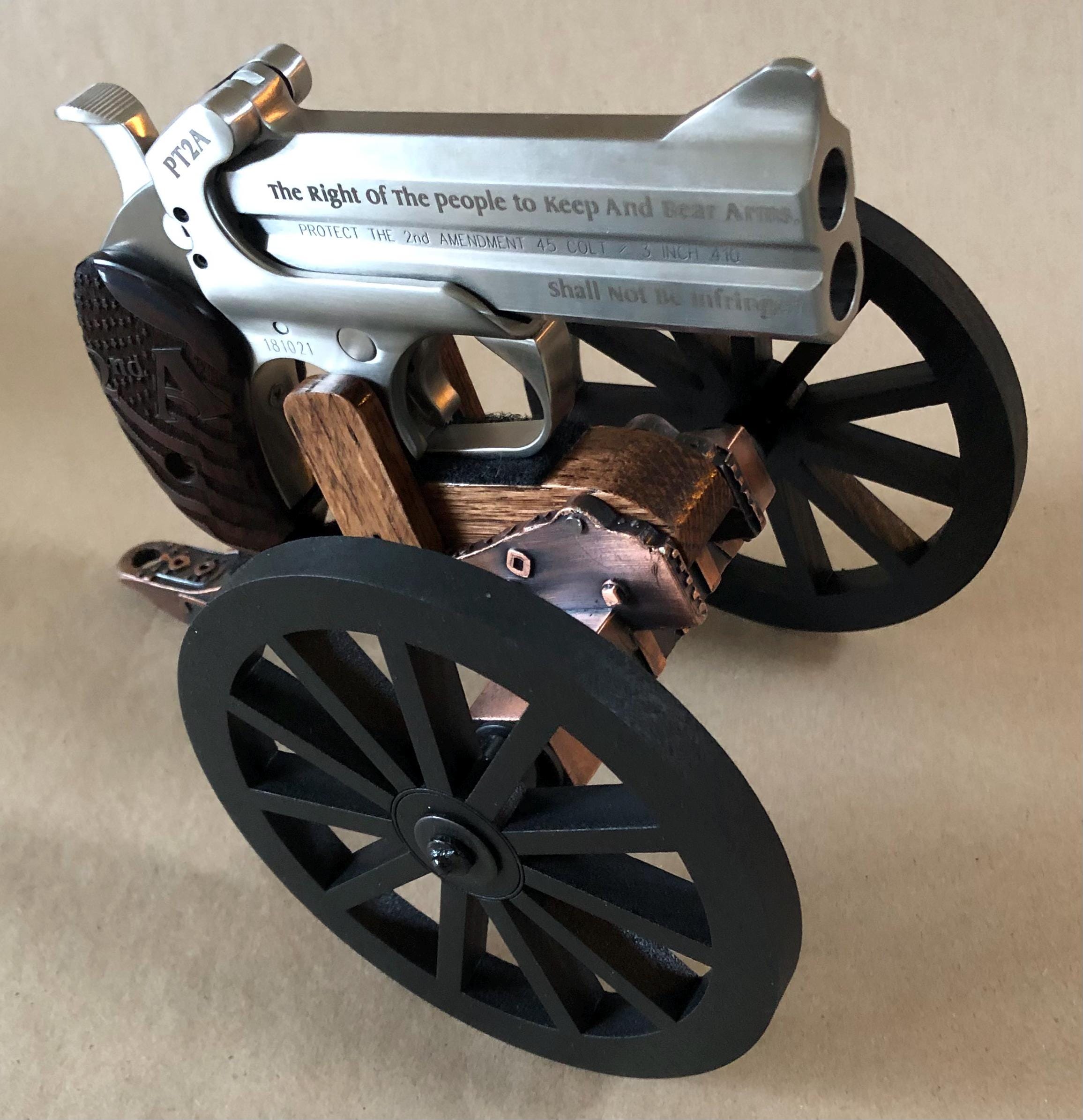 Bond Arms Hand Cannon Display Stand With 4.5” Diameter Wood Wheels ...