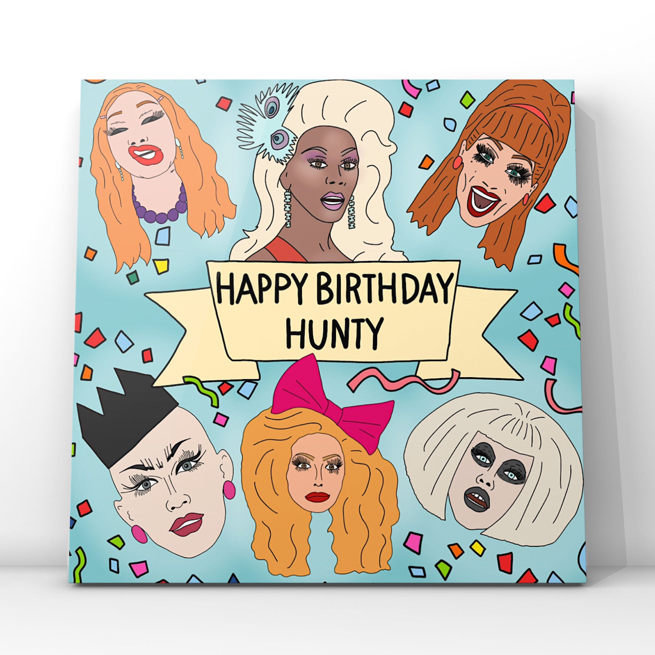 RuPaul's Drag Race Birthday Card Happy Birthday Hunty | Etsy