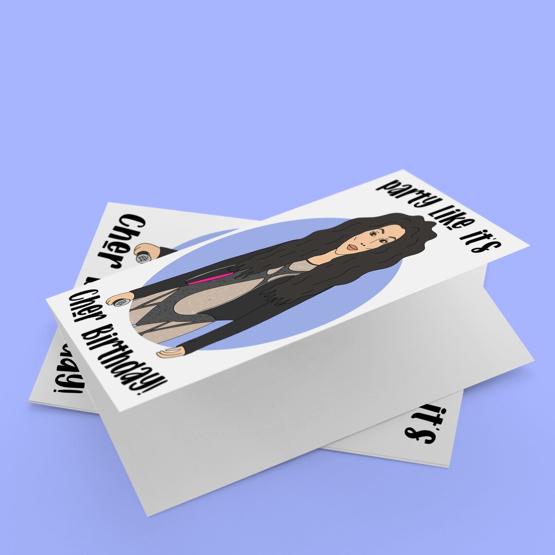 Cher Happy Birthday Greetings Card Party Like It's Cher - Etsy UK