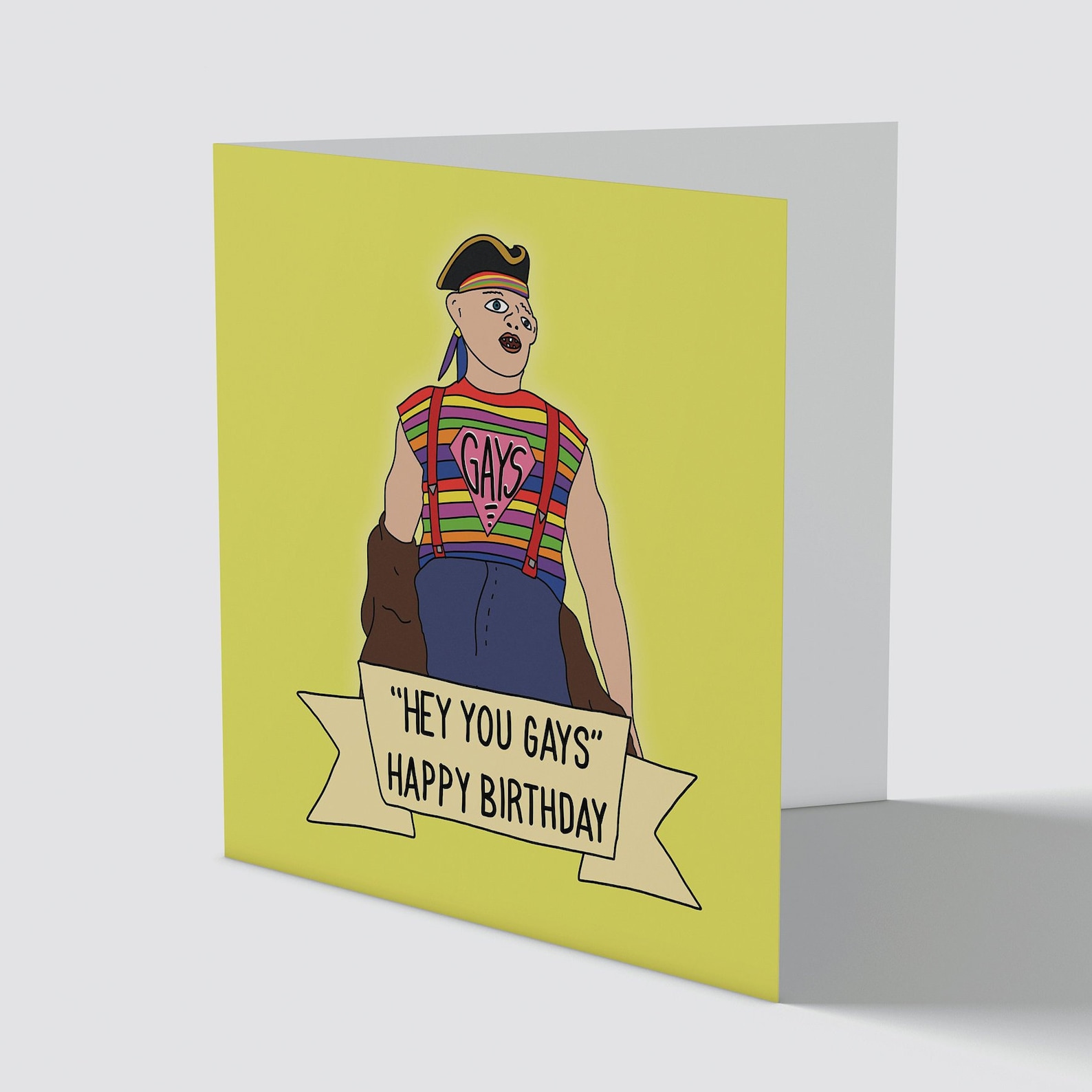 Gay Birthday Sloth Goonies hey You Gays Birthday - Etsy