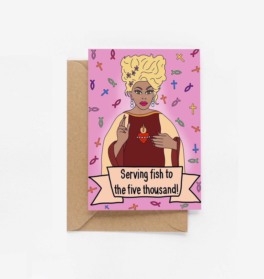 Rupaul's Drag Race Happy Easter Greetings Card Serving Fish to the Five ...
