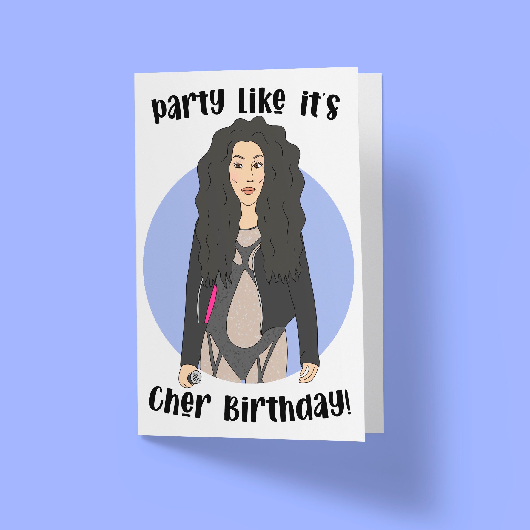Cher Happy Birthday Greetings Card Party Like It's Cher - Etsy