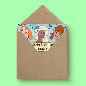 Rupaul's Drag Race Birthday Card | Happy Birthday Hunty | Jinkx Monsoon ...