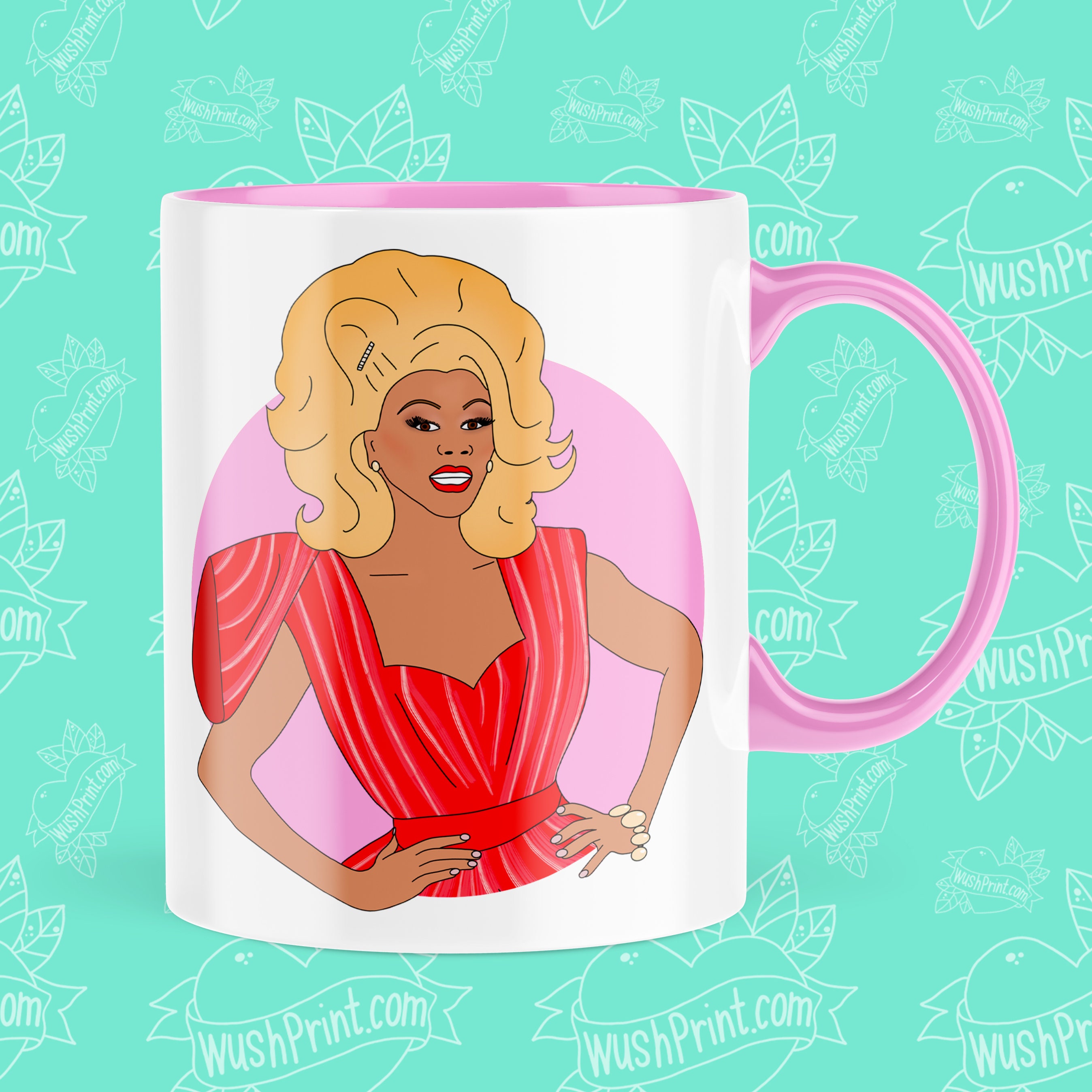 Custom RuPaul 11oz Two Tone Ceramic Mug Drag Queen Gift | Etsy