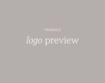 Logo Preview / Try Before You Buy / Pre Made Logo Branding Premade ...