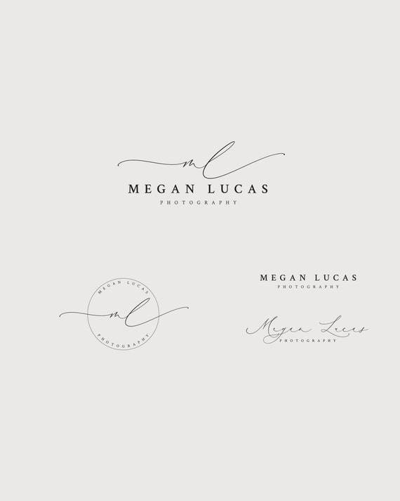 Paper Fine Art Logo Photographer Logo Premade Logo Elegant Logo Script ...