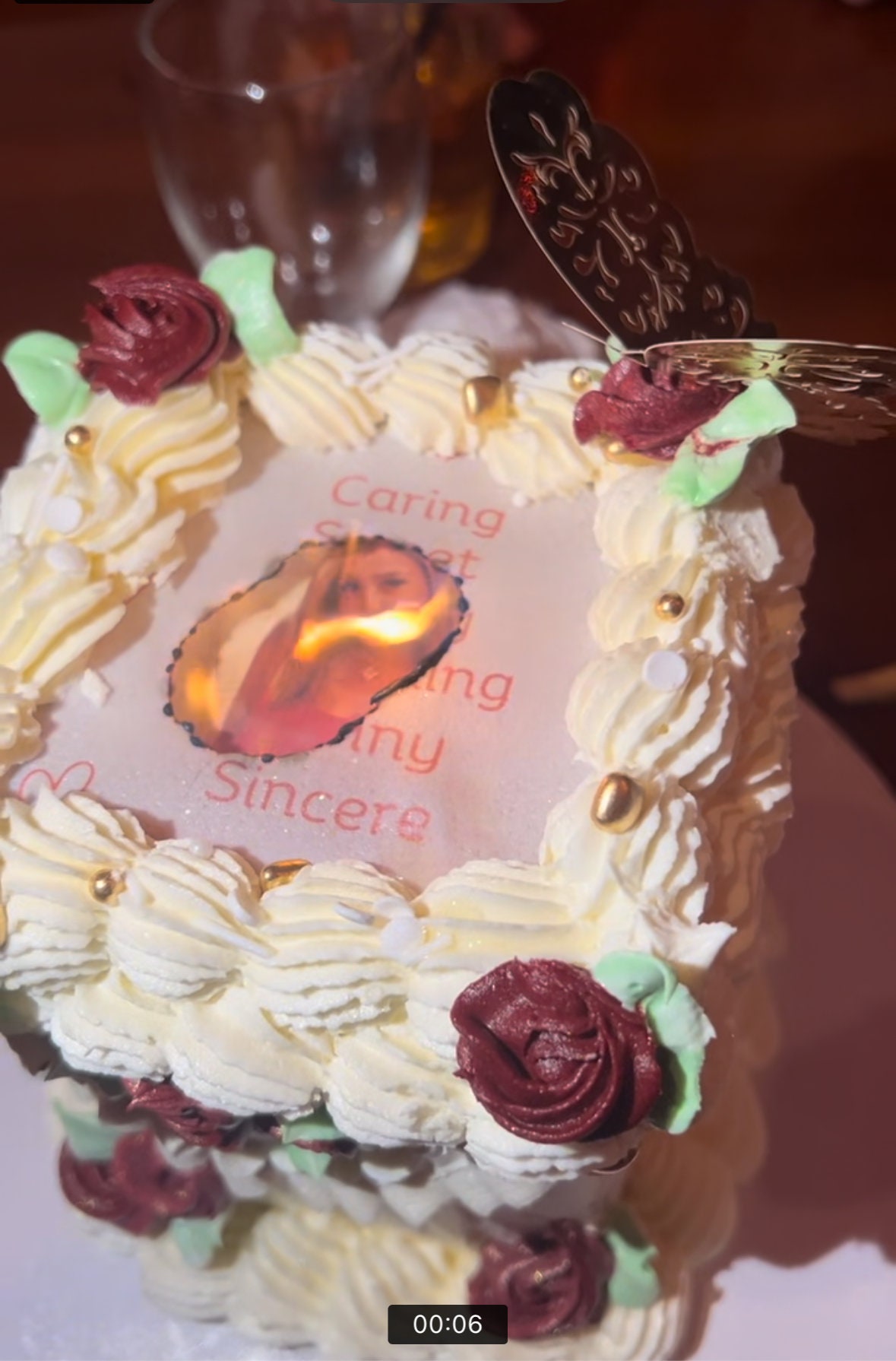 Burn Away Cake Custom Edible Image Topper Set Made to Order Viral Trend ...