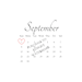 SEPTEMBER 2024 Calendar for Cake Topper Heart or Circle or Square Cake ...