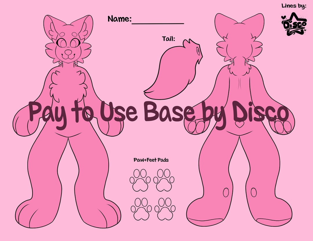 Furry Canine Reference Base - Etsy