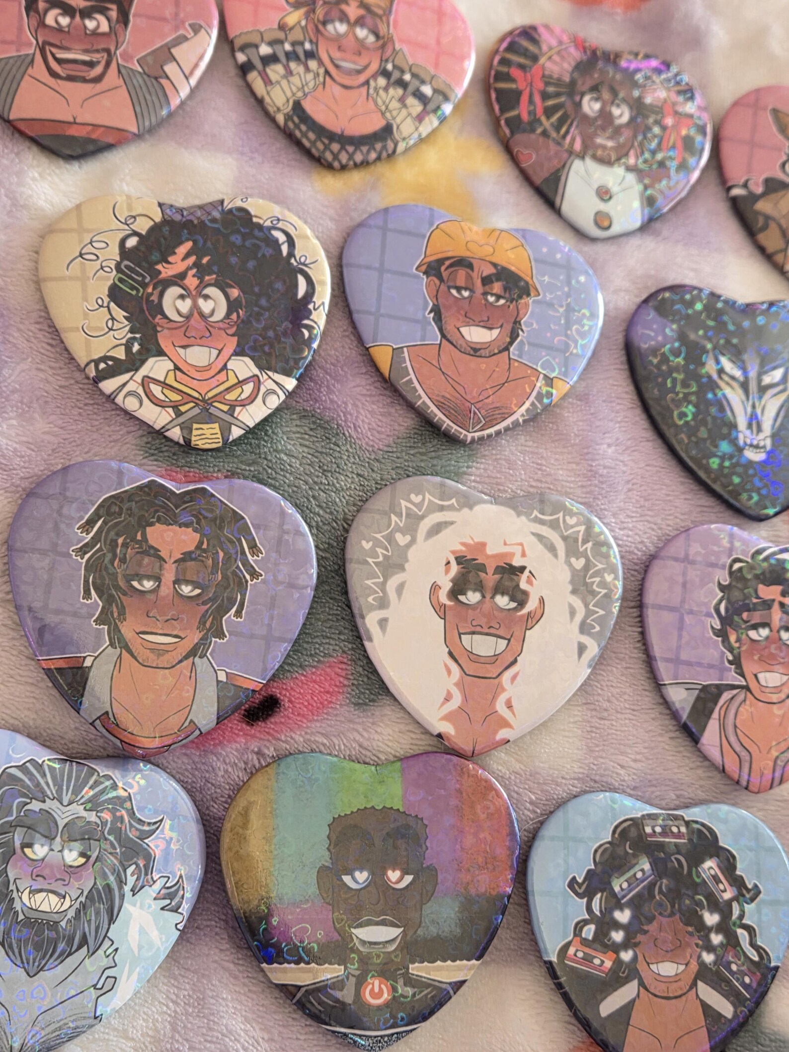 Date Everything Heart Holo Pins - Etsy