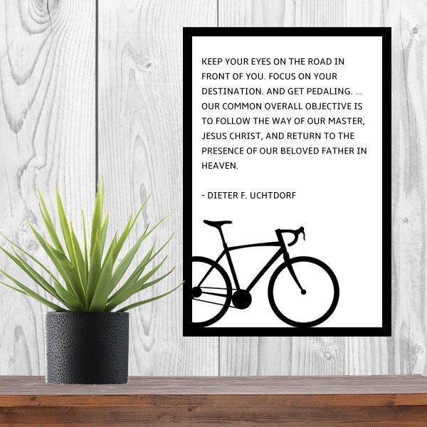 Get Pedaling Lds Wall Art Lds Printable Lds Art Wall Art - Etsy