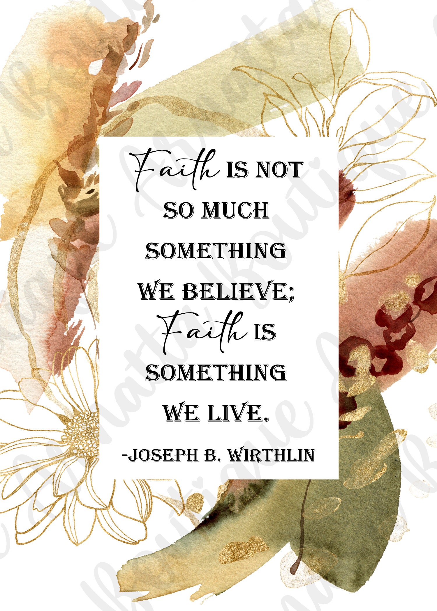 Faith Lds Wall Art Lds Printable Lds Art Wall Art - Etsy Australia