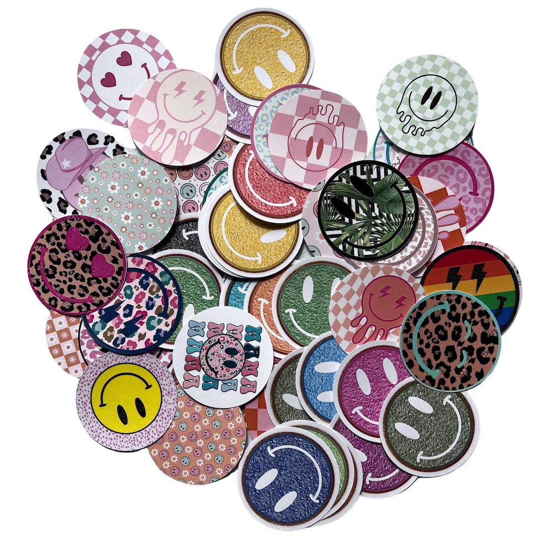 Pack of 35 Multi-pack Smiley Face Cardstock Smile Custom Car Freshy ...