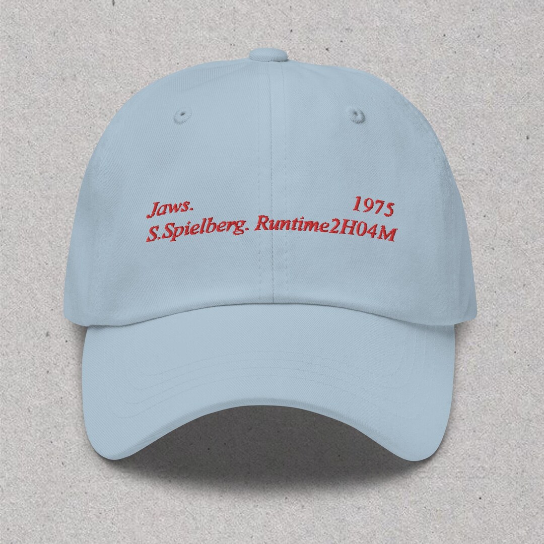 Jaws Movie Dad Hat | Minimalistic | Modern Design | Steven Spielberg ...