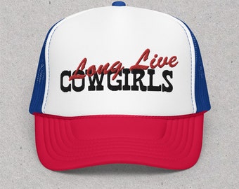 Long Live Cowgirls Trucker Hat Cowgirl Hat Coastal Cowgirl - Etsy
