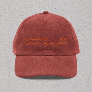 Oppenheimer | Vintage Corduroy Cap - Etsy