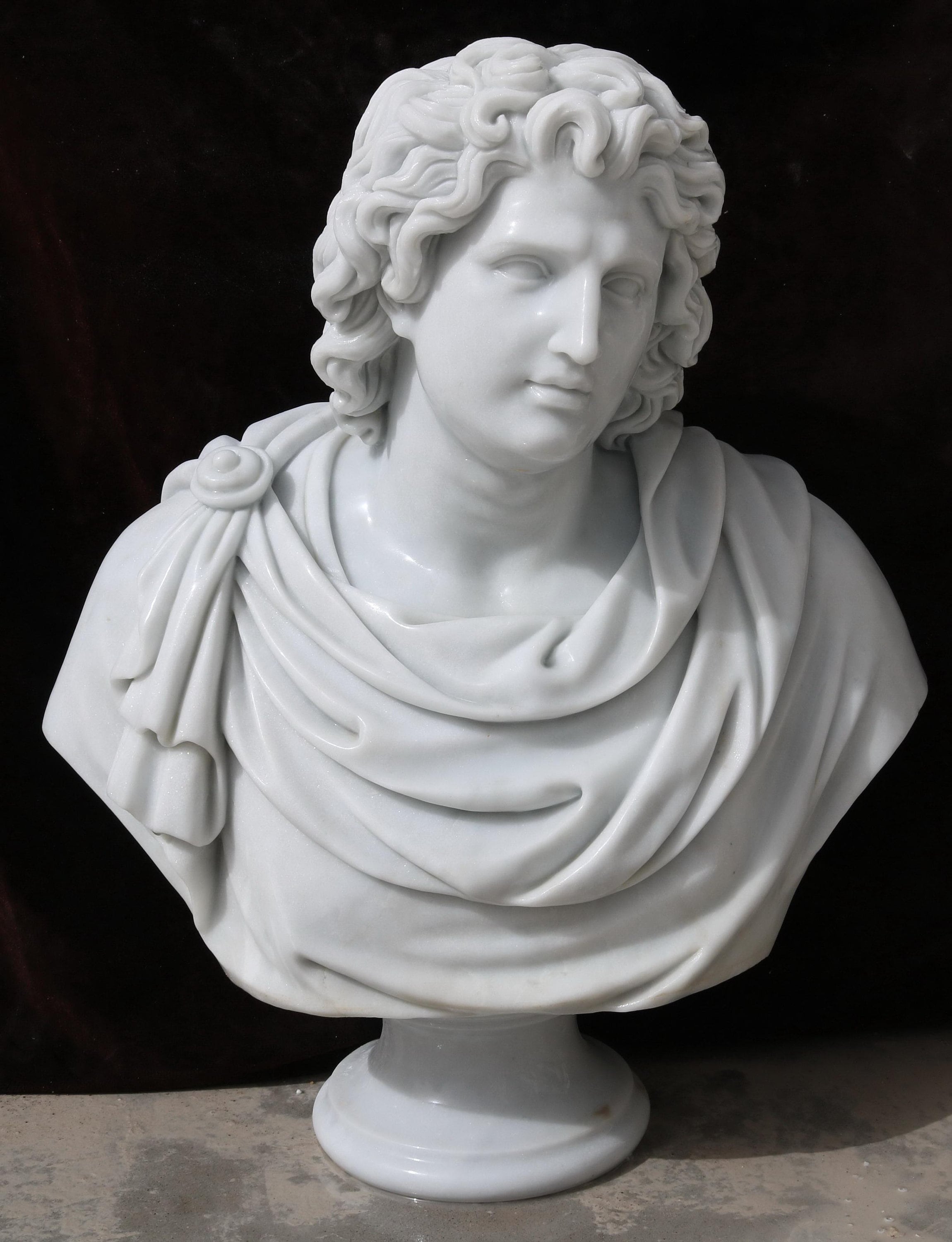 Alexander the Great 100% MARBLE BUST 25 Life-size Sculpture Statue ...