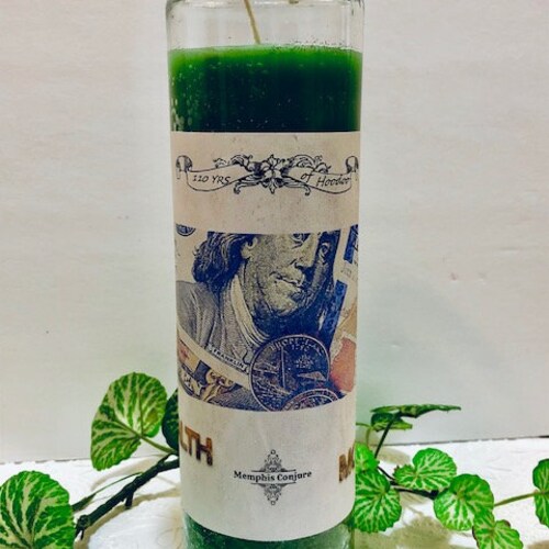 Money Drawing Candles Money Spell Fixed With Herbs and Oils | Etsy