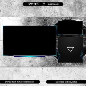 Animated Void Stream Overlay Package. Customizable, Black Hole, Space ...