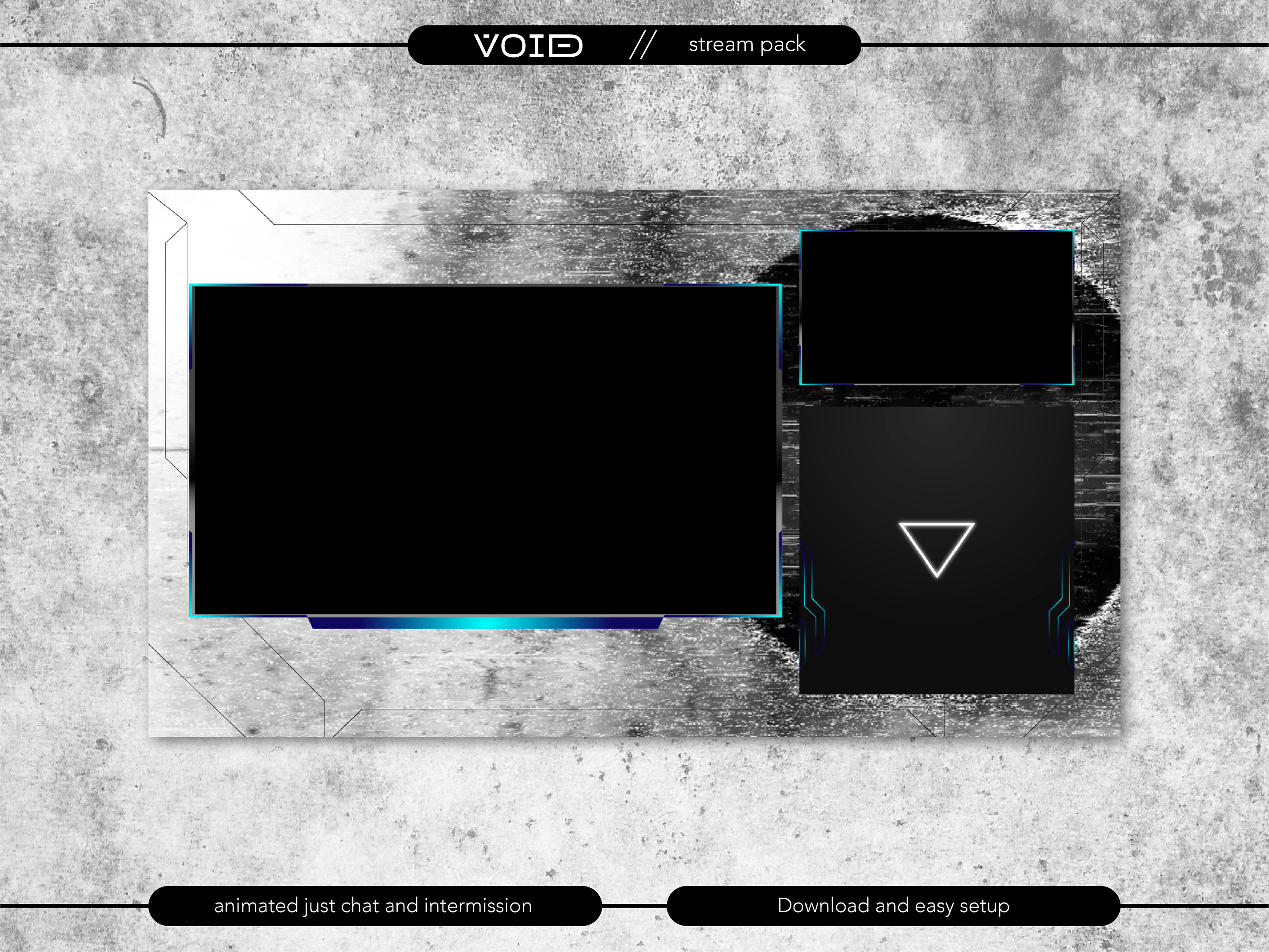 Animated Void Stream Overlay Package. Customizable, Black Hole, Space ...