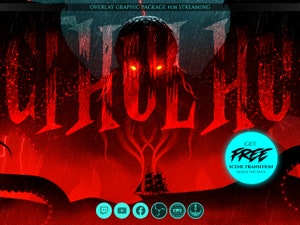 Animated Horror Twitch Overlay Package Screens, Alerts, Webcam, Stinger ...