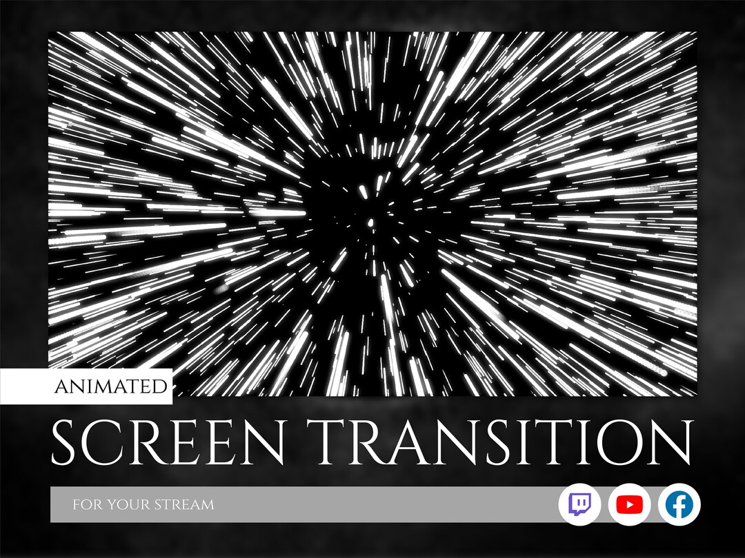 Hyperspace Warp Speed Animated Scene Transition for Streaming on Twitch ...