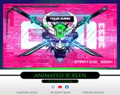 Animated Twitch Screen. Starting Soon Be Right Back Stream - Etsy