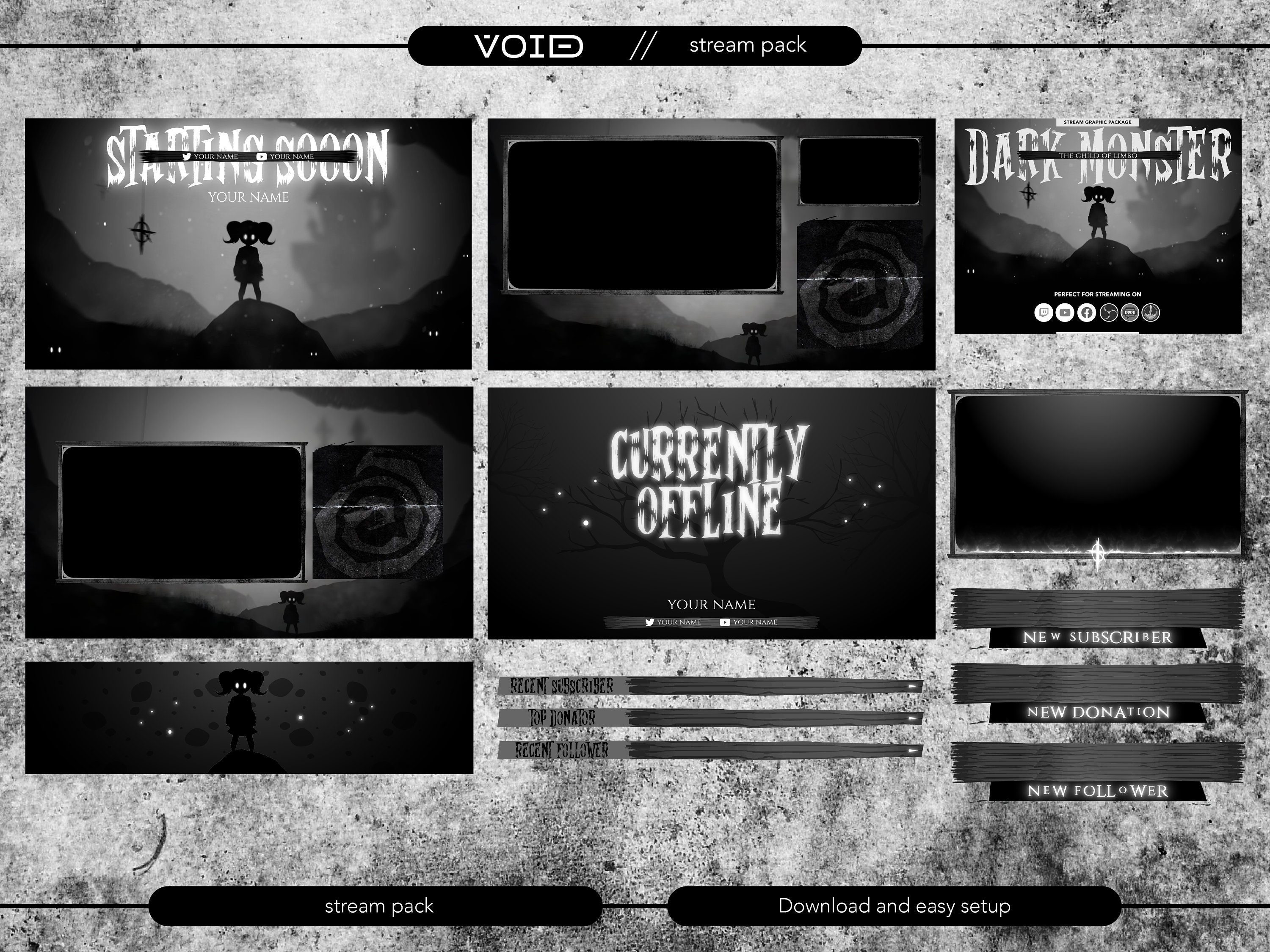 Dark Monster the Child of Limbo Full Animated Horror Stream - Etsy
