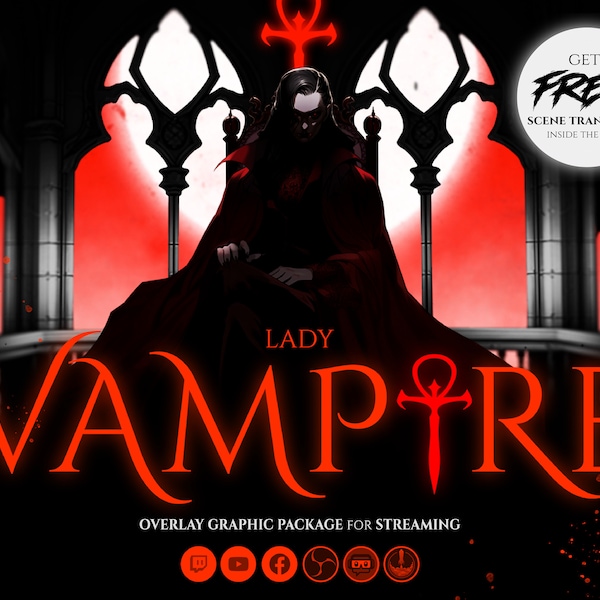 Vampire Stream Overlay - Etsy